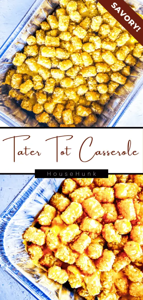 Savory Tater Tot Casserole - House Hunk