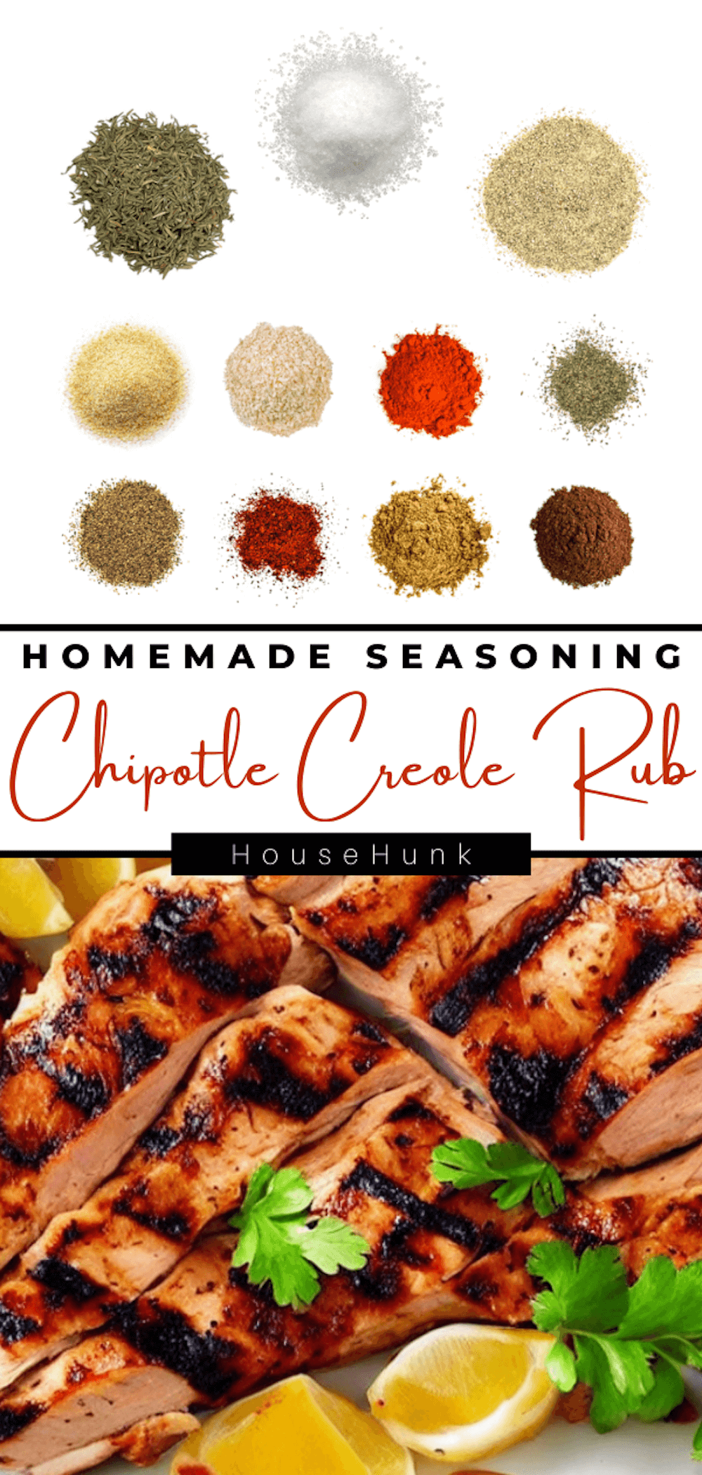 Homemade Chipotle Creole Spice Rub - House Hunk