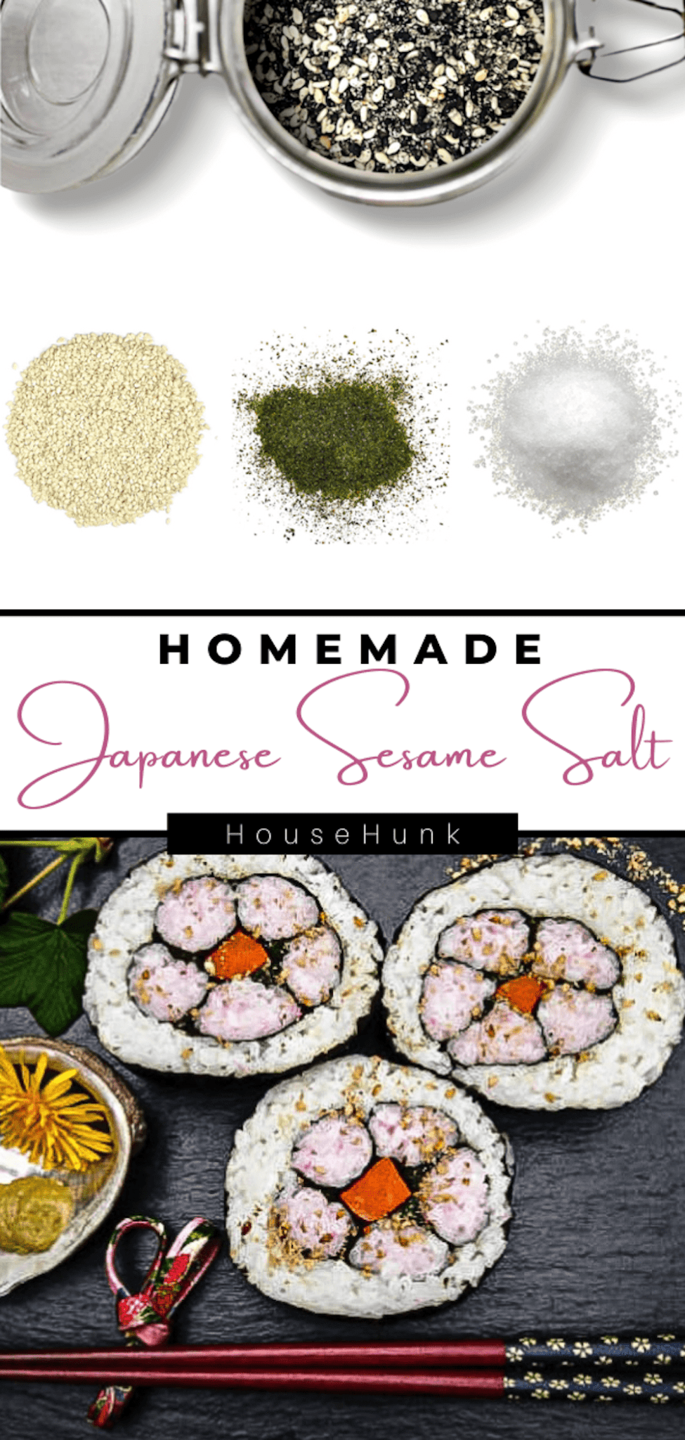 Homemade Gomashio (Japanese Sesame Salt) - House Hunk