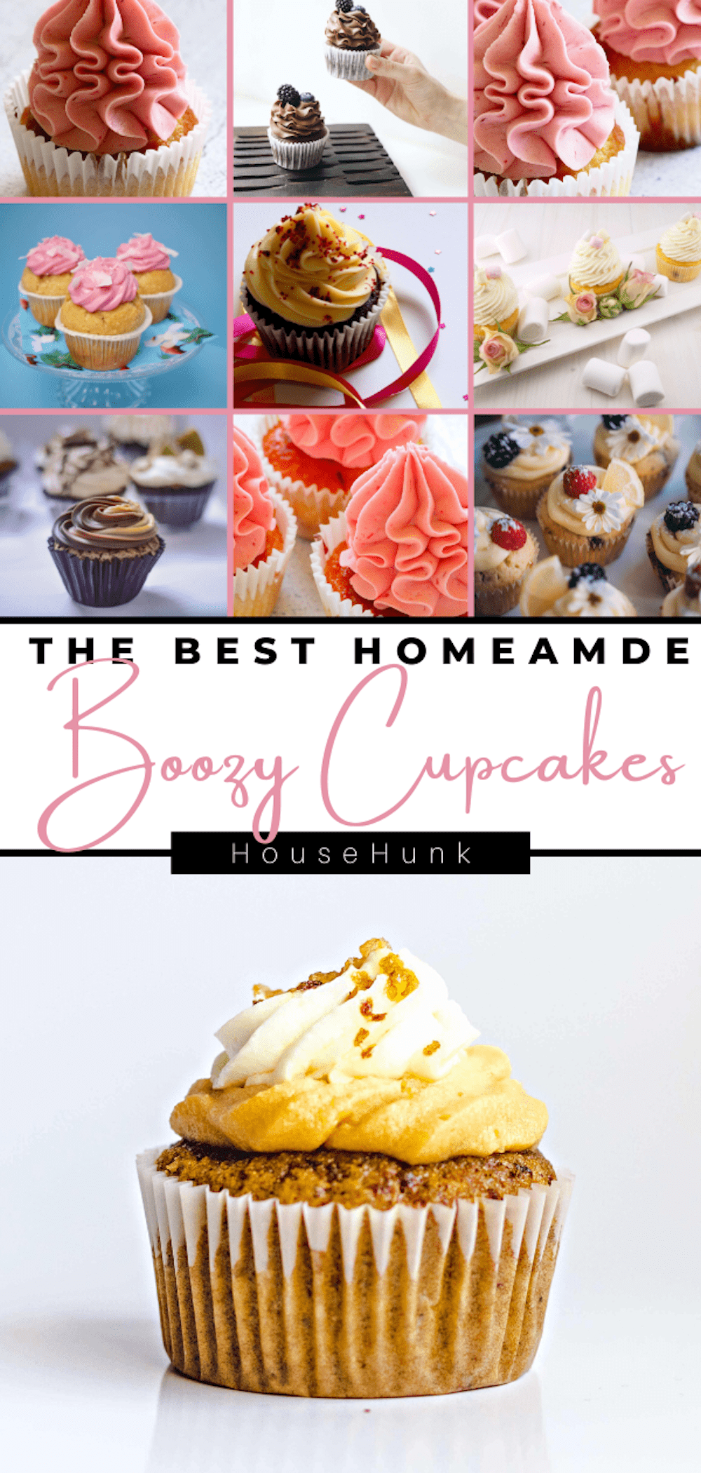 24 Deliciously Decadent Boozy Cupcake Recipes - House Hunk