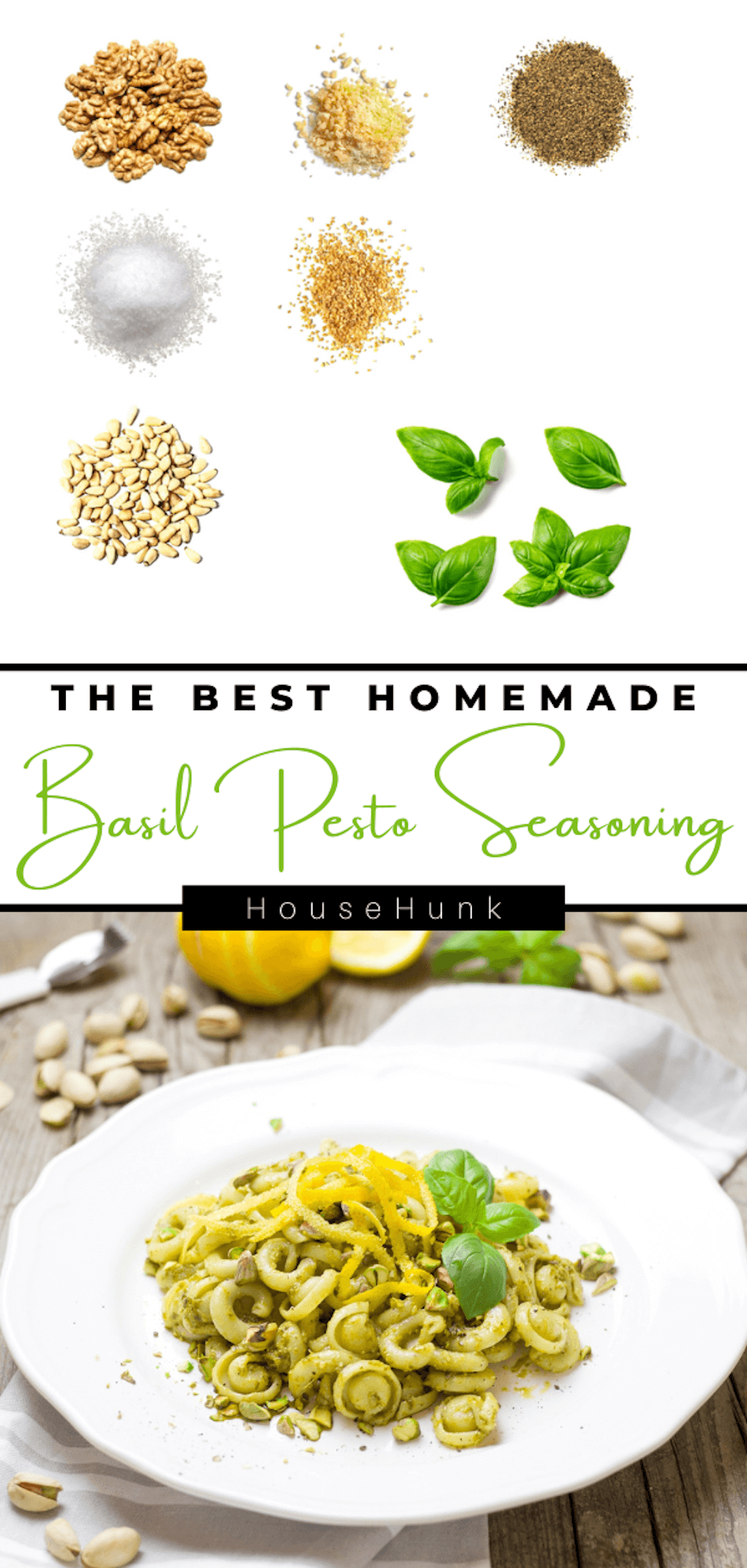 Homemade Basil Pesto Seasoning - House Hunk