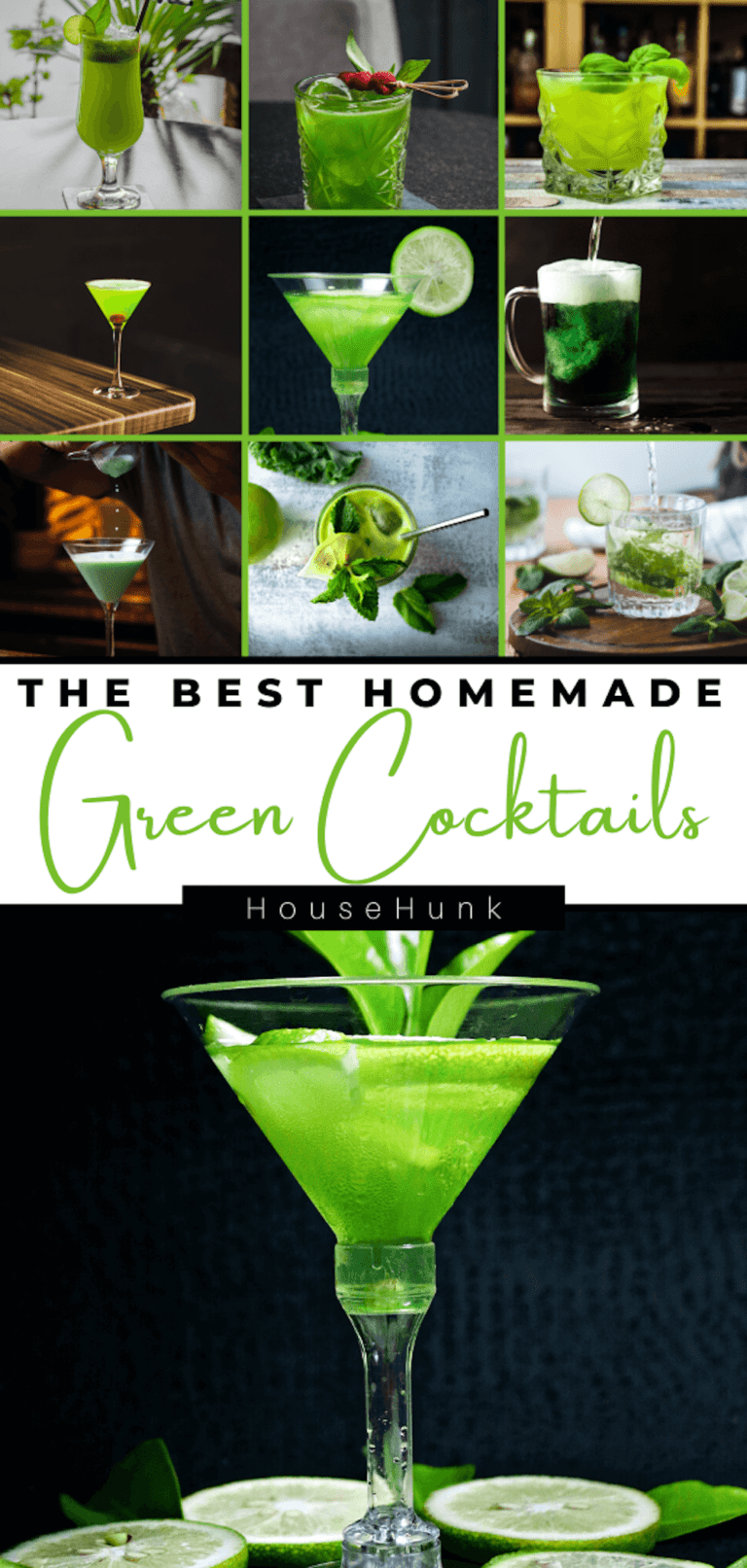16 Green Cocktails to Get Your Party Started - House Hunk