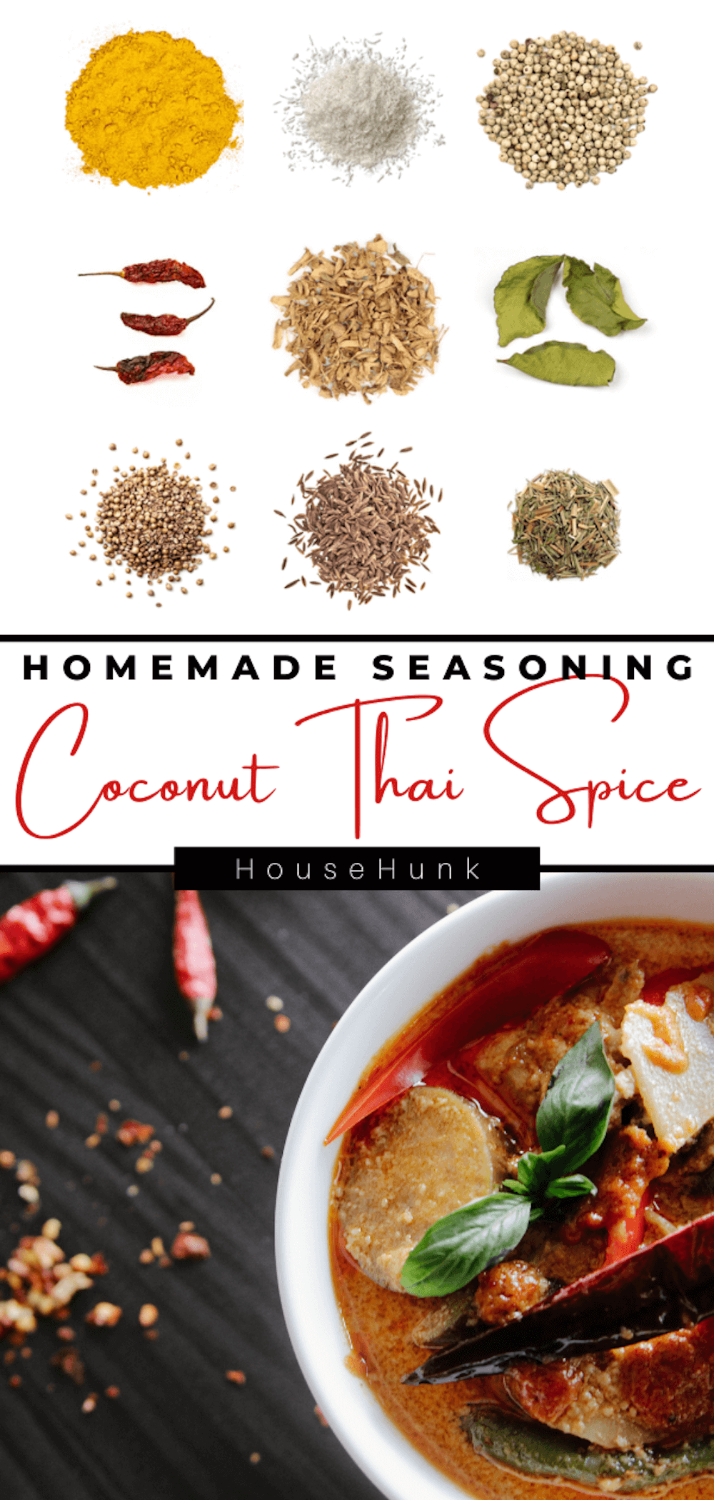Homemade Coconut Thai Spice Blend - House Hunk