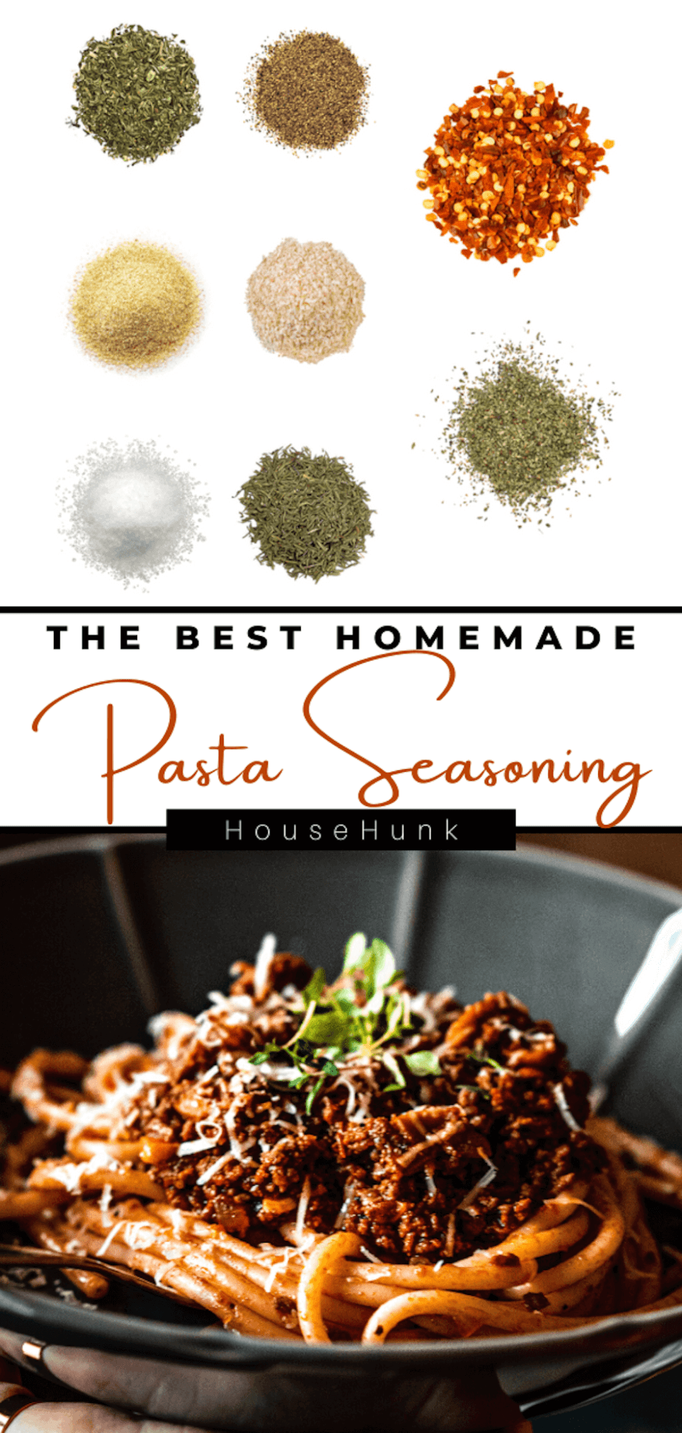 Homemade Pasta Seasoning - House Hunk