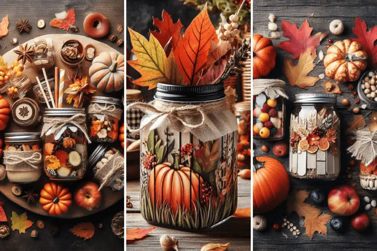 29 Festive Fall Mason Jar Crafts - House Hunk