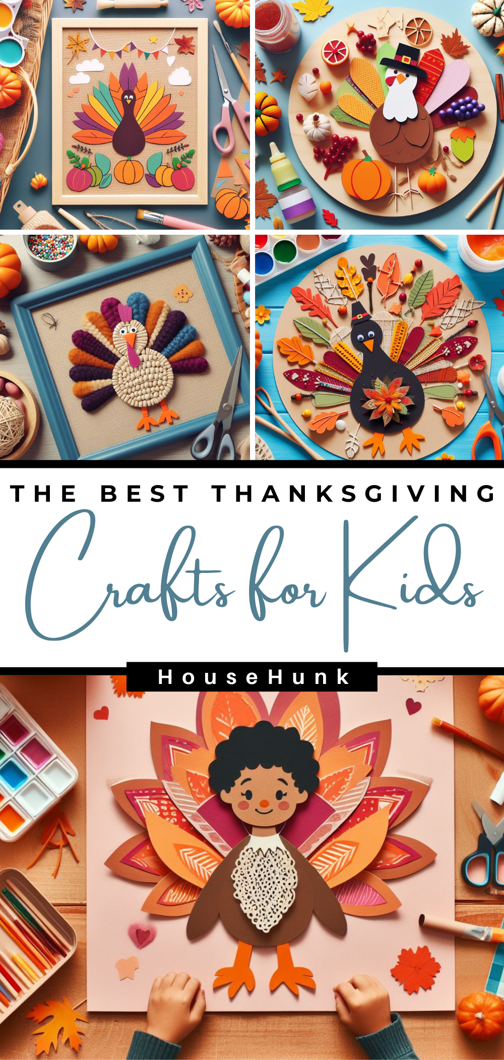 29 Fun and Easy Thanksgiving Crafts for Kids - House Hunk