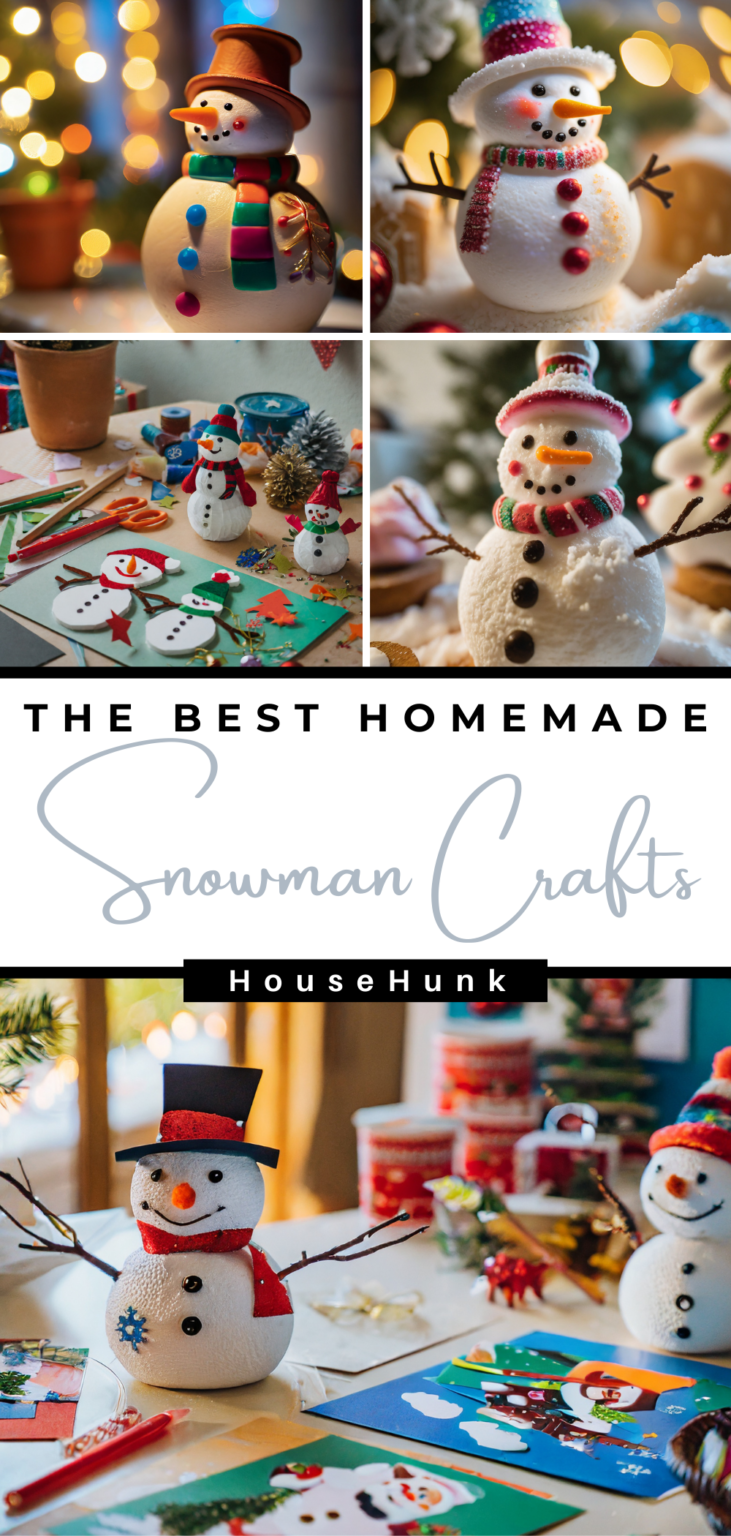 18 Snowman Crafts for Every Skill Level - House Hunk