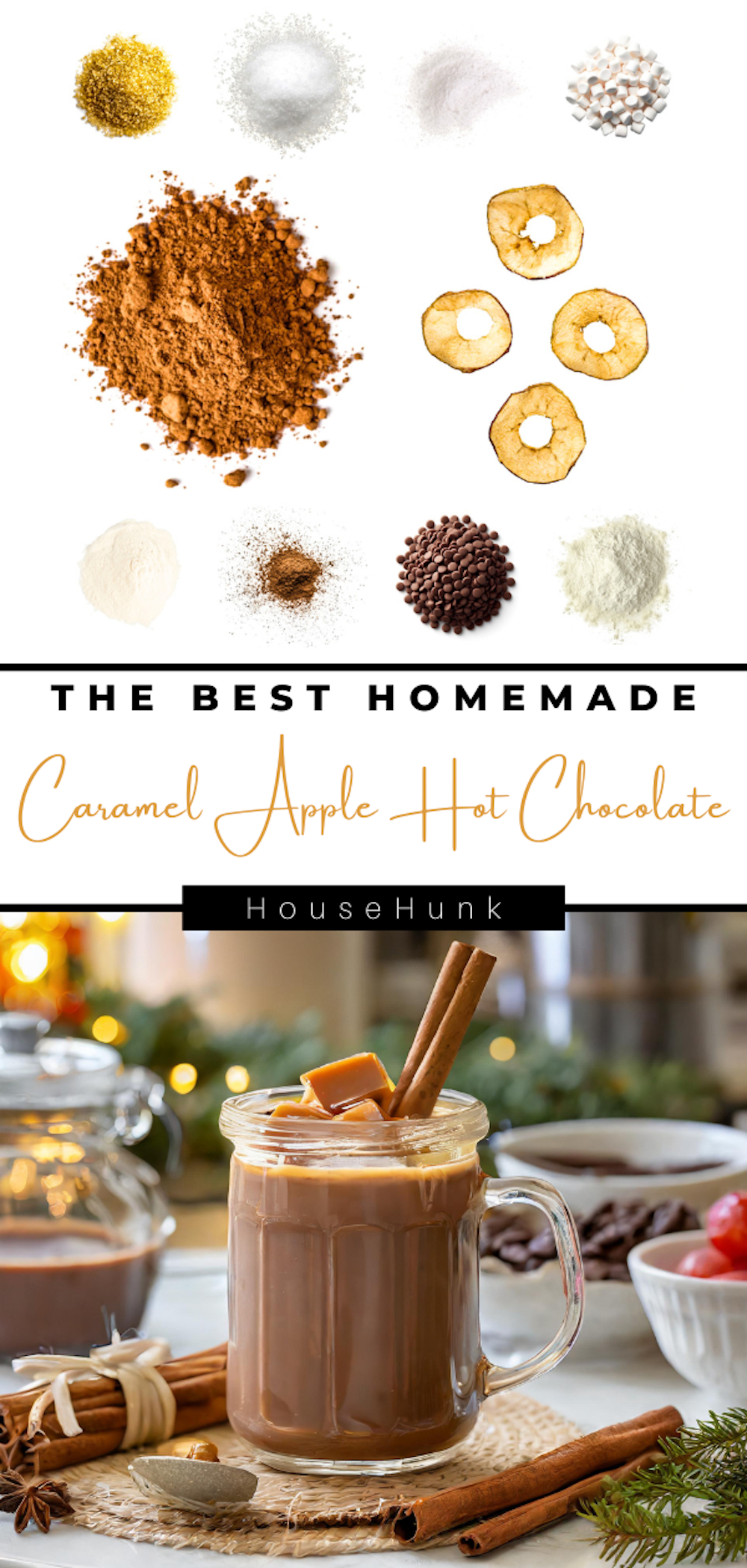 Homemade Caramel Apple Hot Chocolate Mix - House Hunk